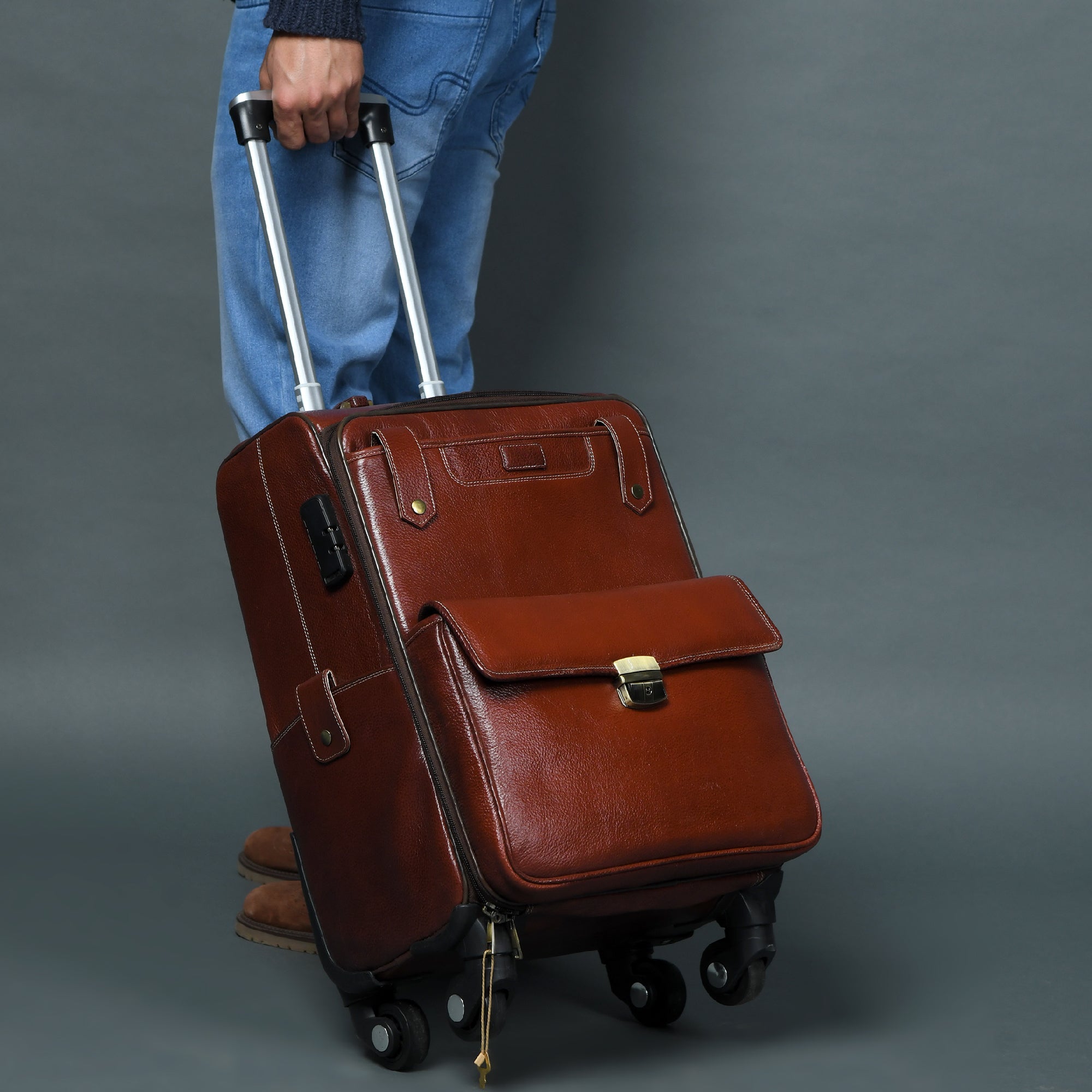 Leather Carry-On Trolly Bag – SCY-Dist.com