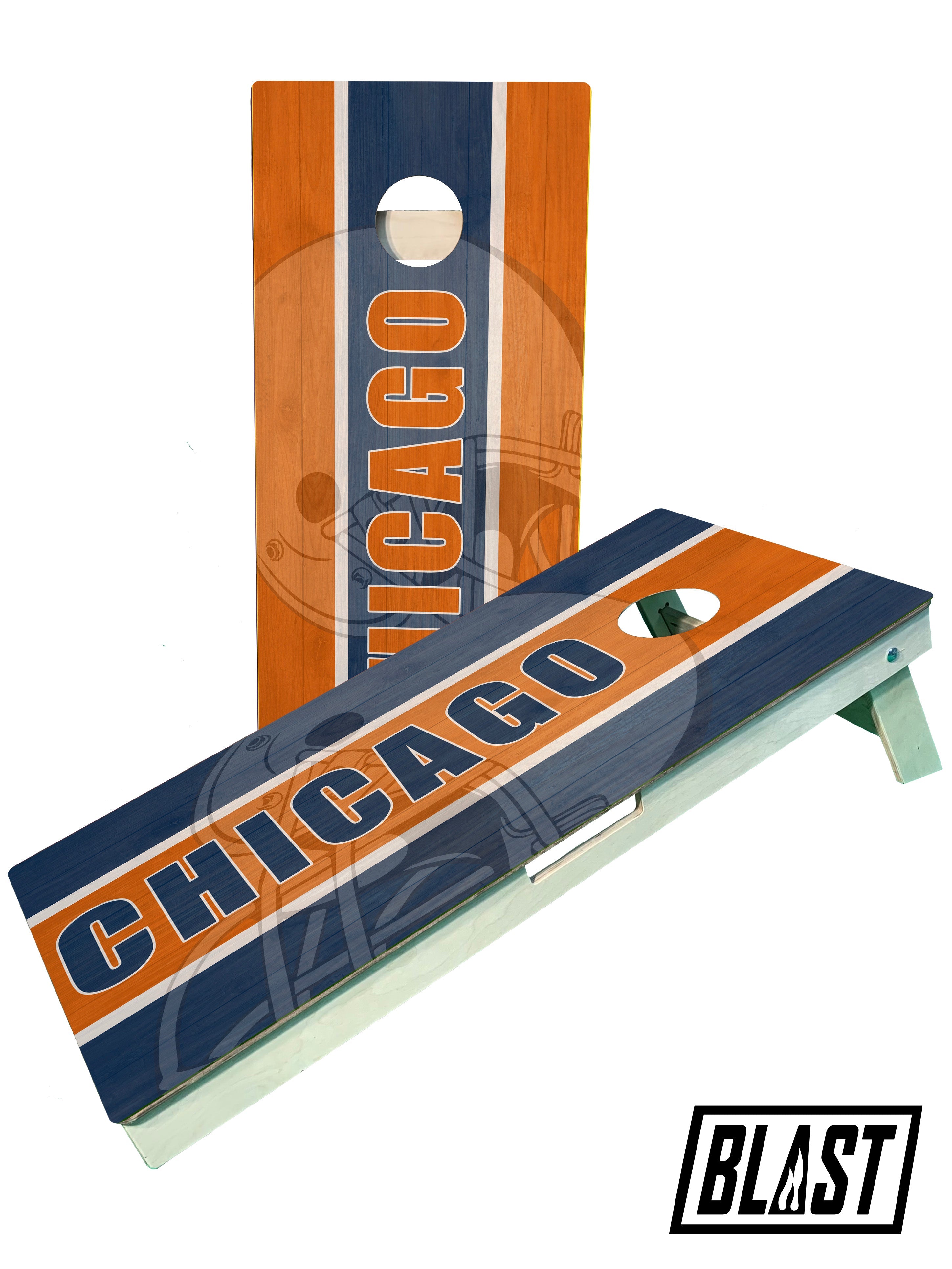 Chicago Football Team Cornhole Boards, ACL Regulation, Illinois Tailga ...