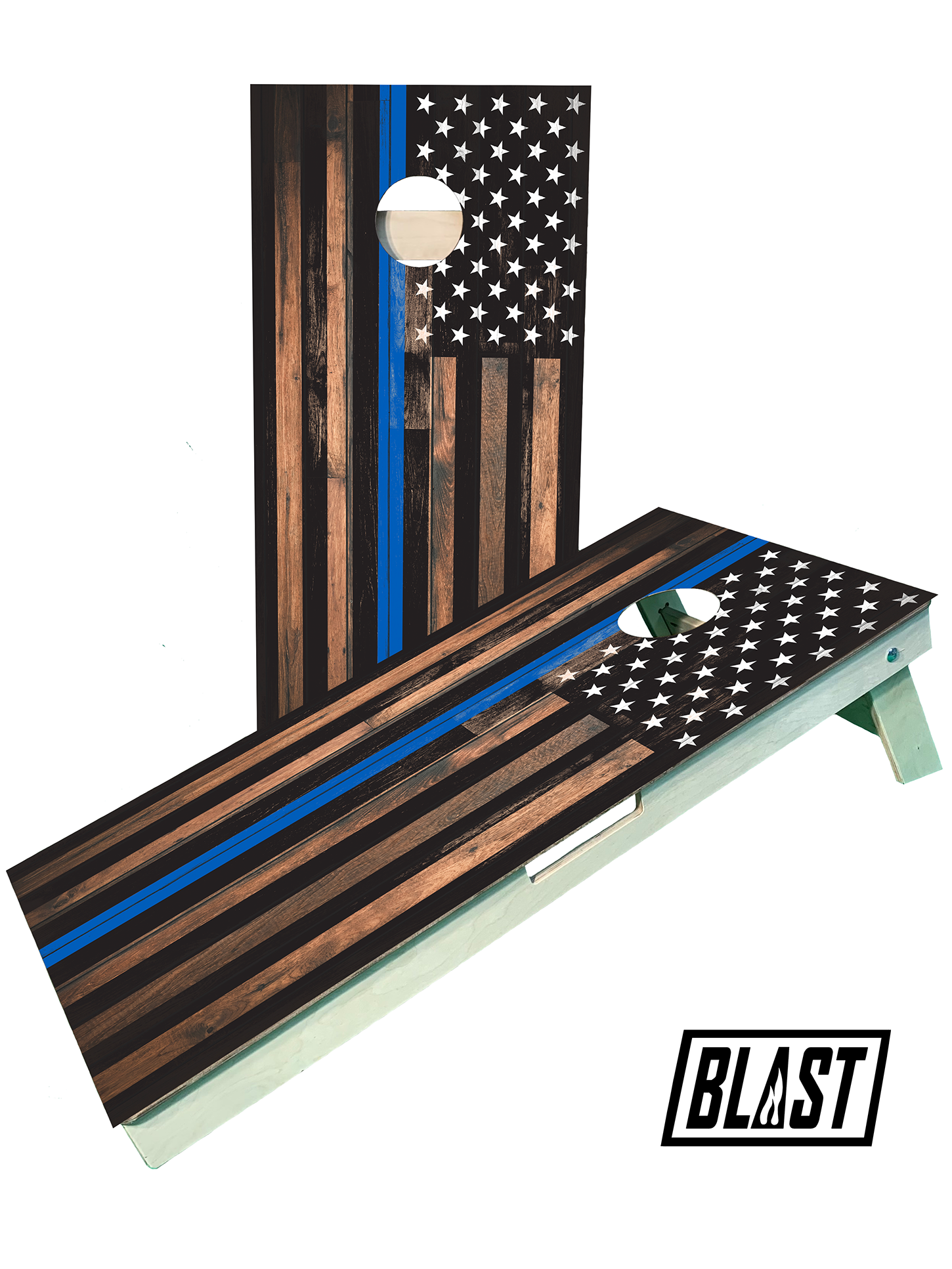 Blue Line Themed Flag – SCY-Dist.com