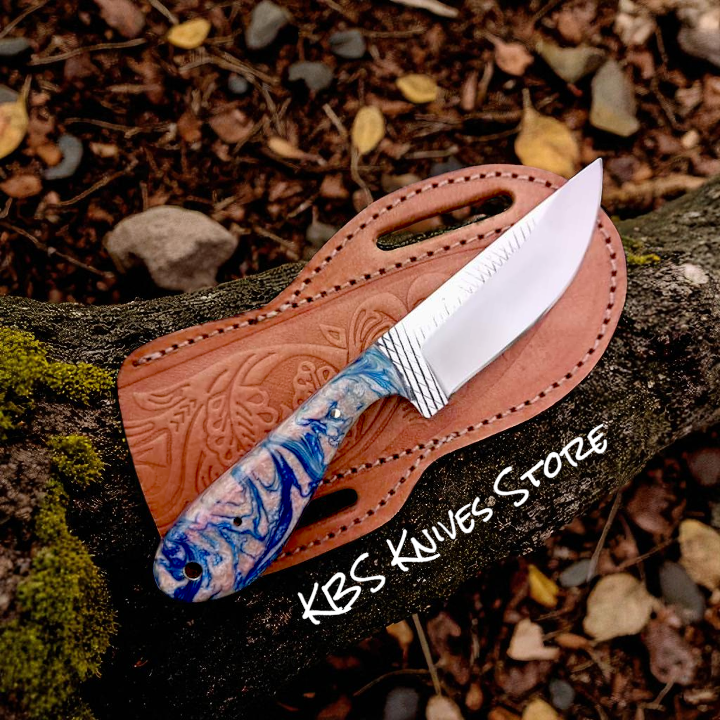 Fixed Blade Ranch Knife with Epoxy Resin Handle and Sheath – SCY-Dist.com