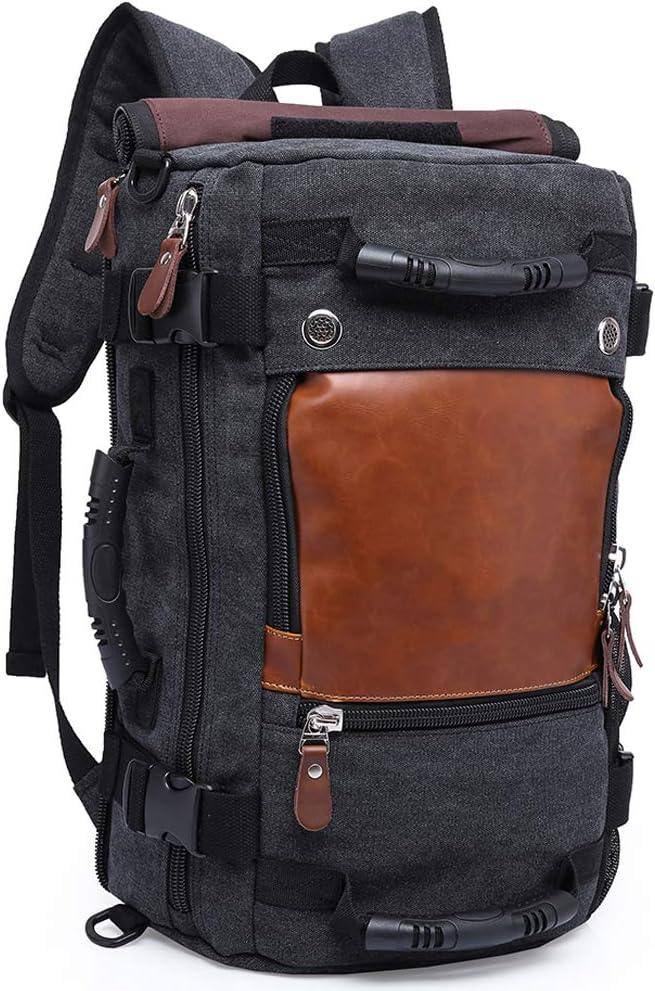 Canvas Travel Backpack – Convertible 30L Multi-Function Design – SCY ...