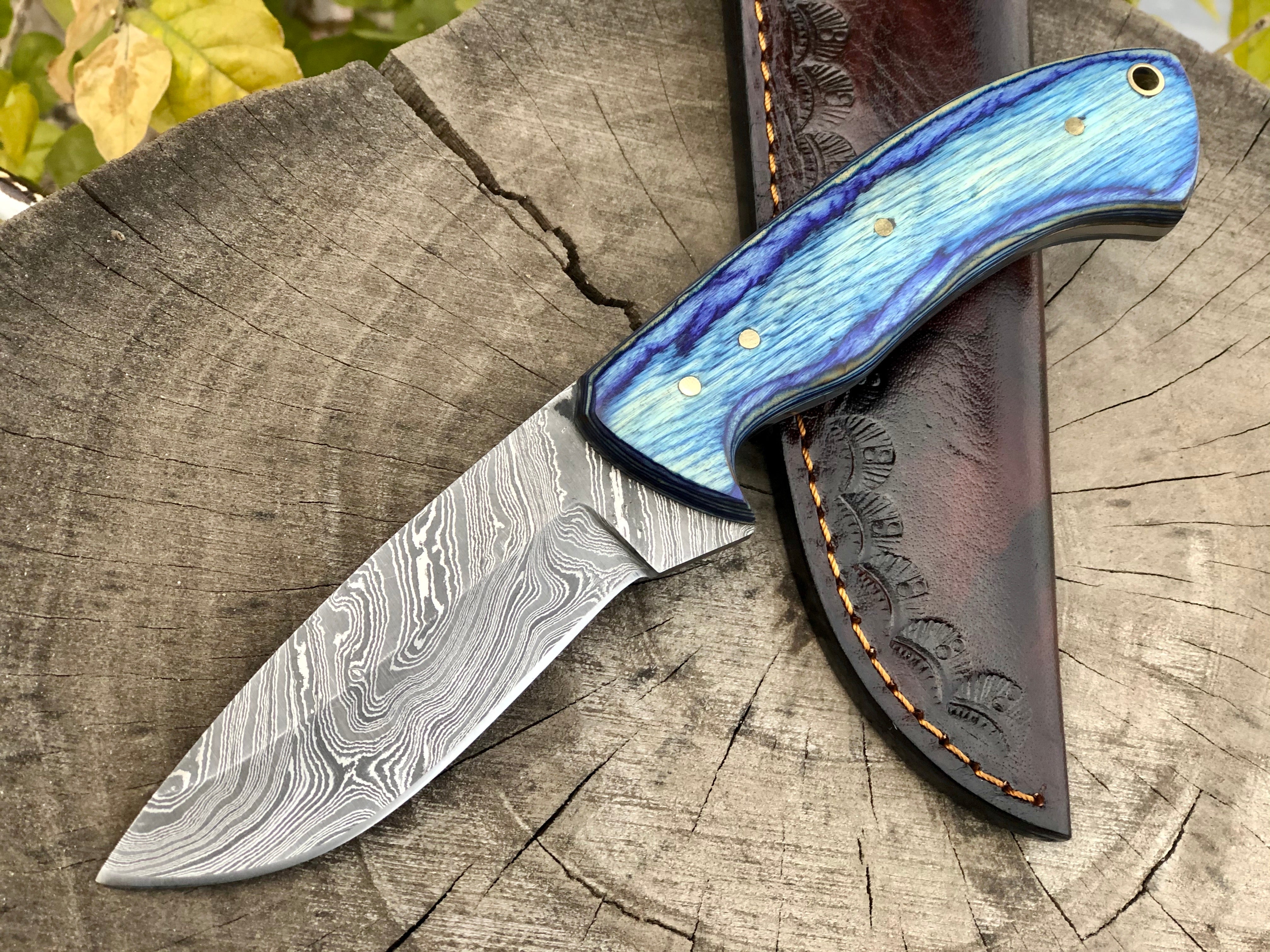 Damascus Steel Deer Skinning Knife – SCY-Dist.com